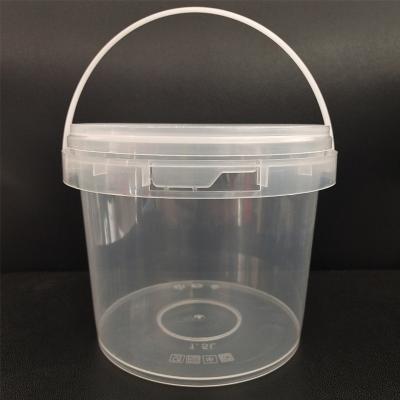 Cina Personalizzazione industriale secchi di plastica trasparenti da 300 ml a 500 ml a 750 ml con coperchio e coperchio in vendita