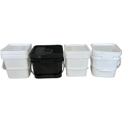 Cina 1-25L Contenitore di secchi di plastica di colore quadrato e bianco per la personalizzazione in vendita