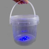 China Recycle Custom Clear Round Packaging Container Bucket with Lid for sale