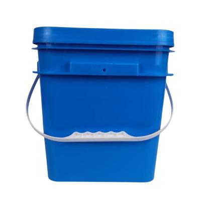 China 1.0 tot 2,5 mm Dikte Polypropyleen 5 Gallon Vierkante Emmer 4 Zijdes Gedrukt Pet Treat Emmers Te koop