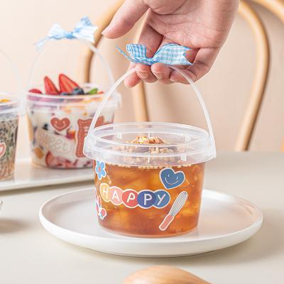 中国 食品の保管や持ち出すための透明なプラスチックバケツ 販売のため