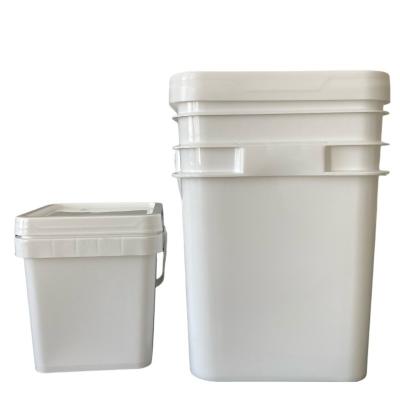 China Customize 10L 15L 20L balde de plástico com alça de metal 5 galões balde à venda