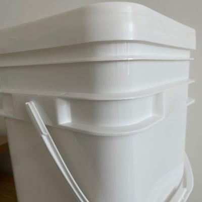 Cina 2L 4L 5L 8L 10L 15L 18L 20L contenitore di plastica a secchio quadrato con serigrafia in vendita