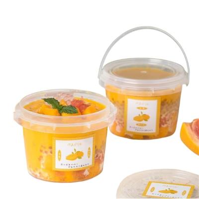 Cina Contenitori vasche rotonde secchio alimentare con coperchio e campione gratuito offerto in vendita