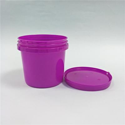 China Voedingsmiddelenwitte plastic emmer met deksel 1lt 2lt 3lt 4lt 5lt emmer PP-type Te koop