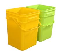 China 20L Square Plastic Container with GAP/ISO/FDA Certification and Customizable Design for sale