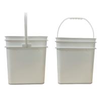China 20L Square Plastic Container with GAP/ISO/FDA Certification and Customizable Design for sale