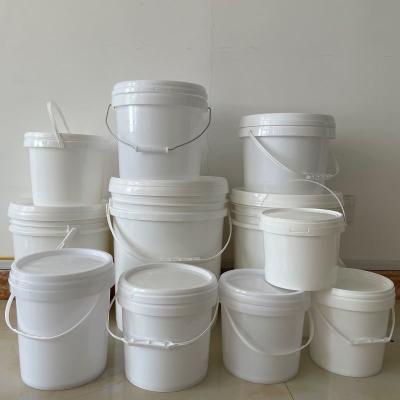 China 1L 2L 3L 4L 5L 6L 7L 8L 10L baldes redondos de plástico com alça e tampa à venda