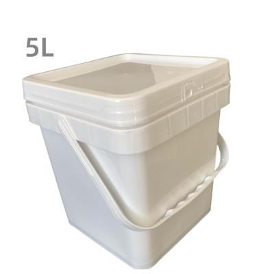 China 5L plastic emmer met accessoires op maat gedrukt GAP/ISO/FDA gecertificeerde voedselkwaliteit Te koop