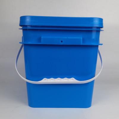 China 15 ltr Duurzame transparante emmer Plastic emmer voor industriële en commerciële doeleinden Te koop