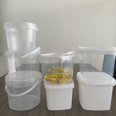China Pas uw donutverpakking aan met een heldere vierkante emmer en een plastic emmer Te koop