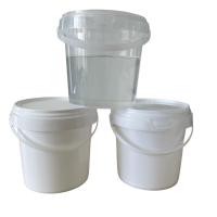 China Customizable Printed Food Storage Container Plastic Bucket with Handle for sale