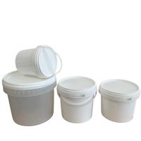 China Customizable Printed Food Storage Container Plastic Bucket with Handle for sale