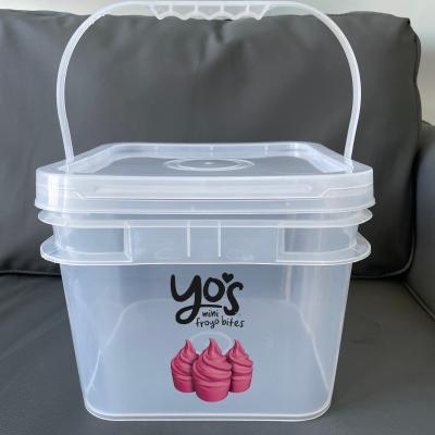 Cina 1.0-2.5 MM Spessore Barattolo di plastica quadrato LOGO personalizzato stampato per imballaggi di alimenti per animali domestici in vendita