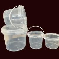 China 4L Transparent Plastic Bucket with Lid Practical and Versatile Tool Storage for sale