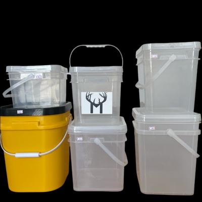 Cina 1 gallone cubo quadrato cubo di plastica quadrato e prova di perdite costruzione in vendita