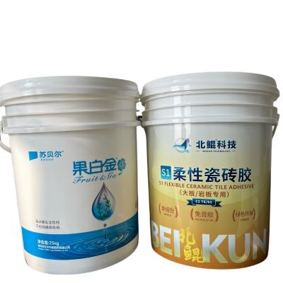 China Balde azul de plástico HDPE de 5 e 6,5 galões com certificado GAP/ISO/FDA à venda