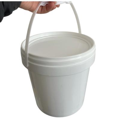 China 1L 2L 3L 4L 5L balde de plástico branco redondo com tampa personalizável e durável à venda