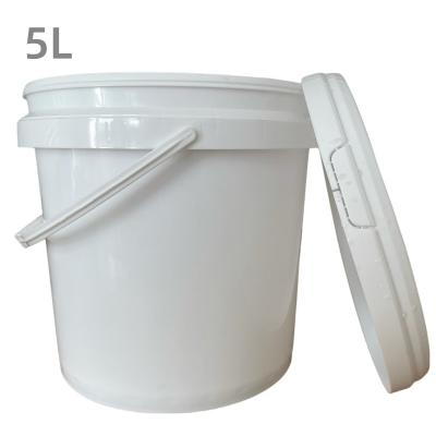 China 5L Food Grade Plastic Bucket with Leak-proof Lid and Round Shape Direct from Industrial for sale
