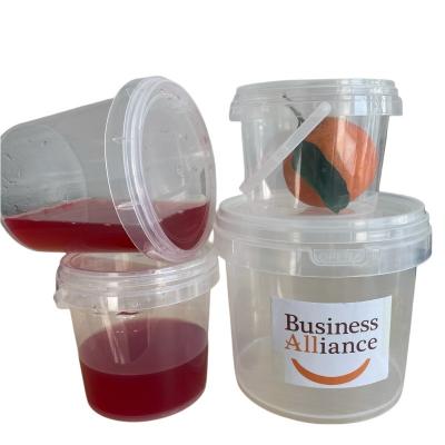 China Food Grade Yogurt Cheese Bucket with Lid Snack-Friendly and Customizable Option for sale