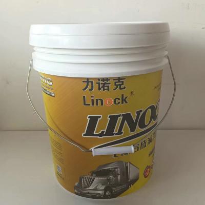 China Recycle Customize 15L Plastic Bucket With Lid and Strong Pail with Metal Handle for sale