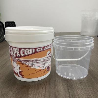 Cina Personalizzare il secchio di plastica trasparente del secchio di vernice di plastica per le applicazioni di grado alimentare in vendita