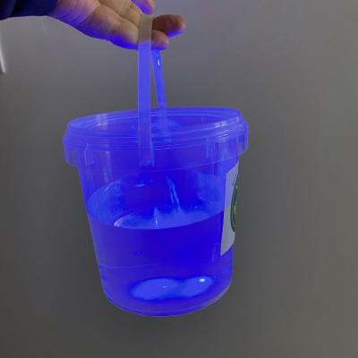 中国 透明 500ml 1L 2L 3L クリア バケツ Glow GAP/ISO/FDA 証明書付きプラスチックバケツ 販売のため