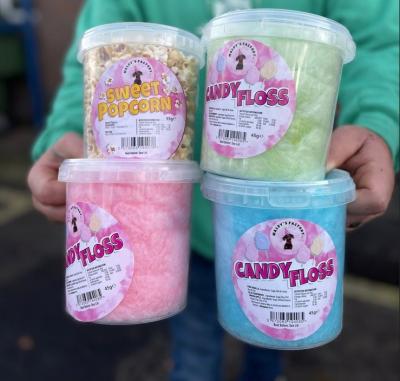 China Op maat gemaakte ronde plastic emmer met deksel voor de verpakking van de popcorncontainer Te koop
