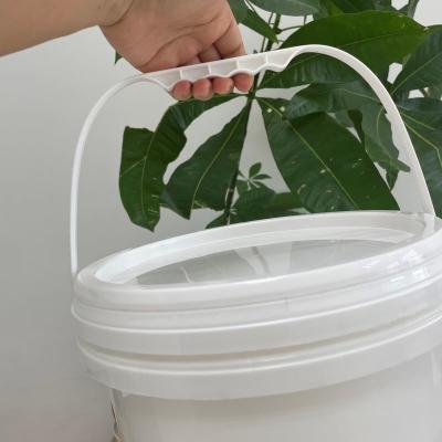 China Customize Clear Tubs with Plastic Handle and Lid Plastic Bucket for sale