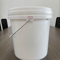China Round 10 Liter Black Plastic Bucket Designed for Polypropylene Paint Packaging Solutions for sale