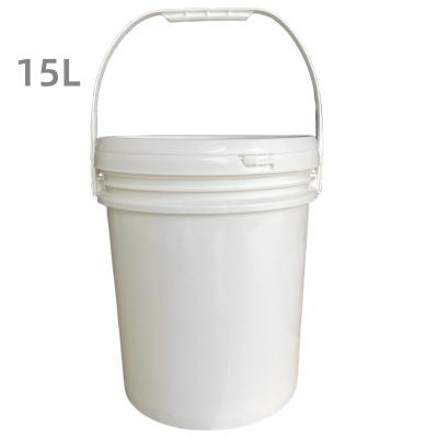 Cina Performance di 15L di Plastic Bucket Round White Bucket Snack con certificato GAP/ISO/FDA in vendita