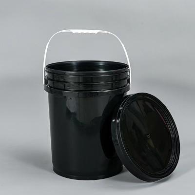 China Food Grade 4 Gallon 5 Gallon Plastic Container 15L 20L Plastic Bucket Pail with Lid for sale