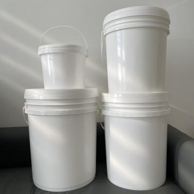 Cina Stampa a schermo di seta secchi di plastica rotondo con manico di metallo 3L 4L 5L 8L 10L 5 galloni in vendita