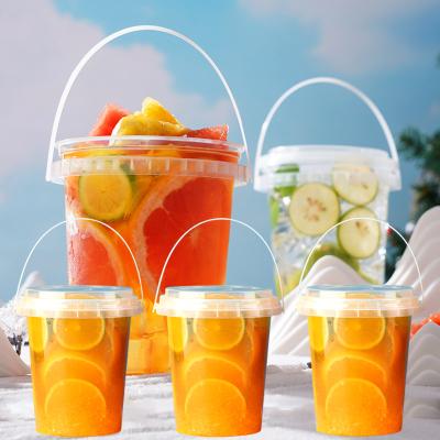 China Personalizar recipiente de entrega de alimentos balde de plástico branco/transparente/personalizar à venda