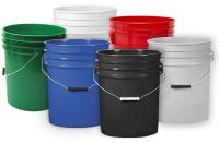 China Construction Epoxy HDPE Round Barrel Plastic Bucket with Resilient Design for sale