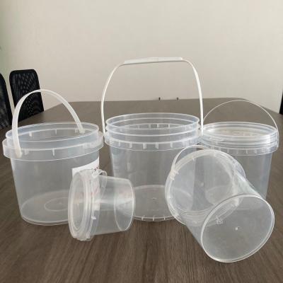 China Balde de plástico de 5 litros para pipoca industrial balde de alimentos seguros de laticínios à venda