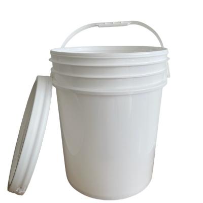 中国 パーソナライズポリプロピレン 20L 25L 丸いプラスチックバケツ コンテナ 販売のため