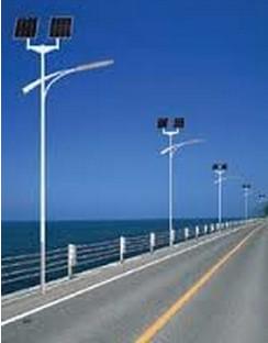 China Outdoor solar LED street light galvanized waterproof pole/hot sale for sale
