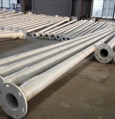 China Q235/345 6m 8m 10m 12m lamp pole, galvanized street lighting poles for sale