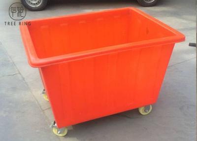 Cina 100 recipienti di plastica mobili della lavanderia di gallone con quattro ruote K400 Roto hanno modellato con la capacità 400kg in vendita