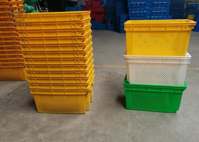 Cina Euro casse di plastica igieniche perforate colorate dell'imballaggio 630 * 420 * 315 millimetri di HDPE in vendita