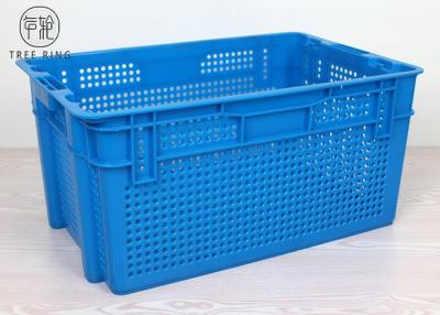 Cina Euro casse di plastica igieniche perforate colorate dell'imballaggio 630 * 420 * 315 millimetri di HDPE in vendita