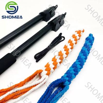 China Custom Outdoor Interactive Flirt Pole Metal Telescopic Traction Rope Dog Pole Dog Flirt Pole Retractable for Dogs for sale