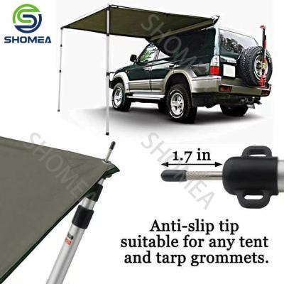 China Custom Outdoor Telescopic Adjustable Aluminum 6063 Tarp Pole Camping Tent Poles for sale