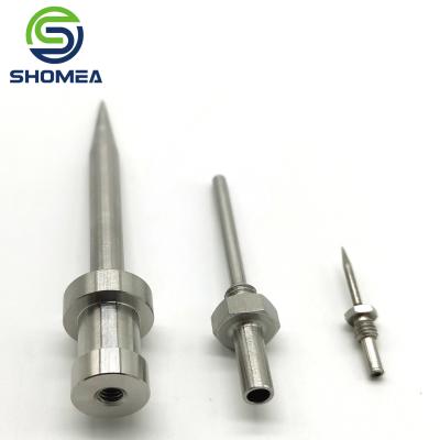 China Customized Stainless Steel Solid Pencil Point Needle With M4 Male Thread for sale