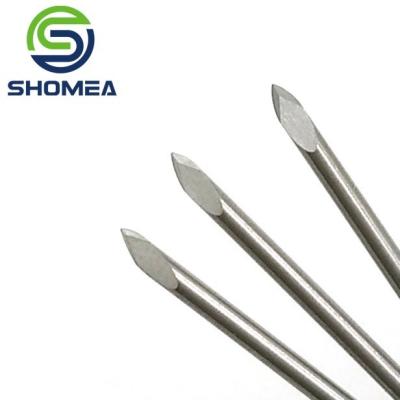 China Shomea Customized 21G-32G Solid Stainless Steel blood Lancet needle with three bevel end for sale