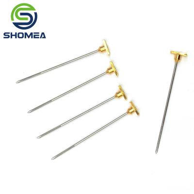 China Shomea Customized 304/316  Stailess Steel Slot Needle with metal base for sale