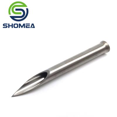 China Shomea Customized small daimeter 304/316 stainless steel Flared flanging needle for sale