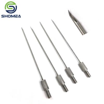 China SHOMEA Custom 23-32G Stainless Steel bent sharp tip needle with luer lock for sale