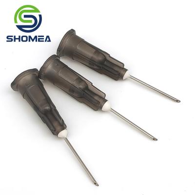 China SHOMEA Custom 16G-28G  Stainless Steel Glue dispensing needle with plastic hub base for sale